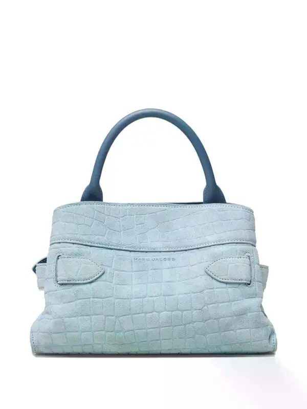 Marc Jacobs The Suede Croc Dakota Tote Bag - Blue