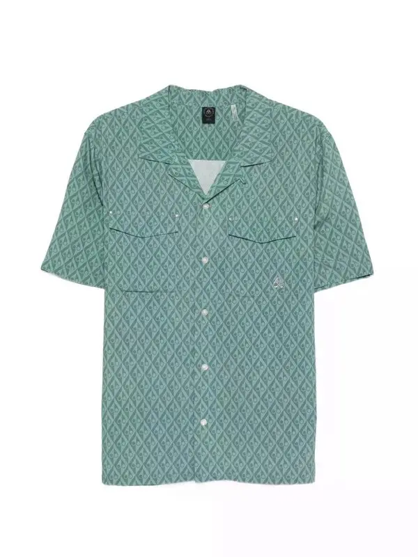 Moose Knuckles The Bay Buttoned Patterned Shirt