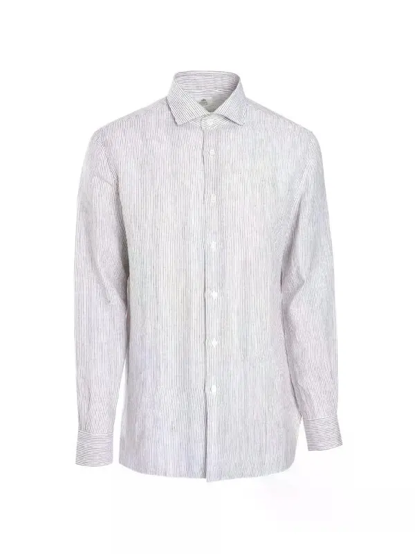 LUIGI BORRELLI Striped Long-sleeve Shirt