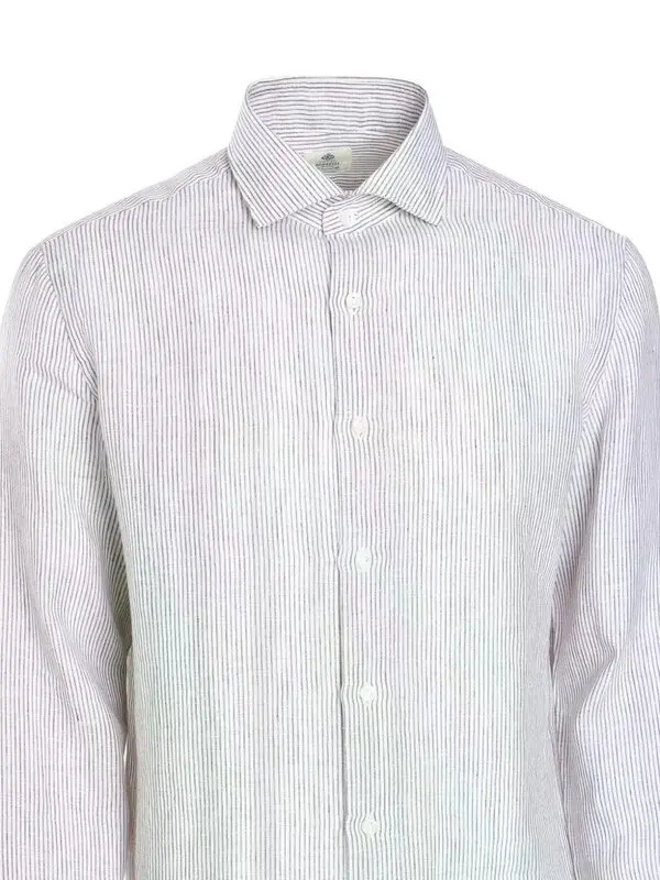 LUIGI BORRELLI Striped Long-sleeve Shirt