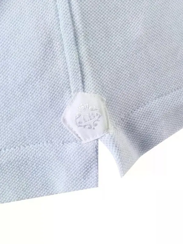 LUIGI BORRELLI Short-sleeve Polo Shirt - Blue