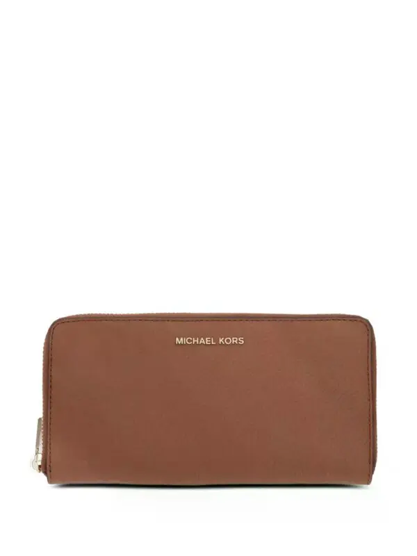 Michael Kors Slim Za Continental Wallet - Brown