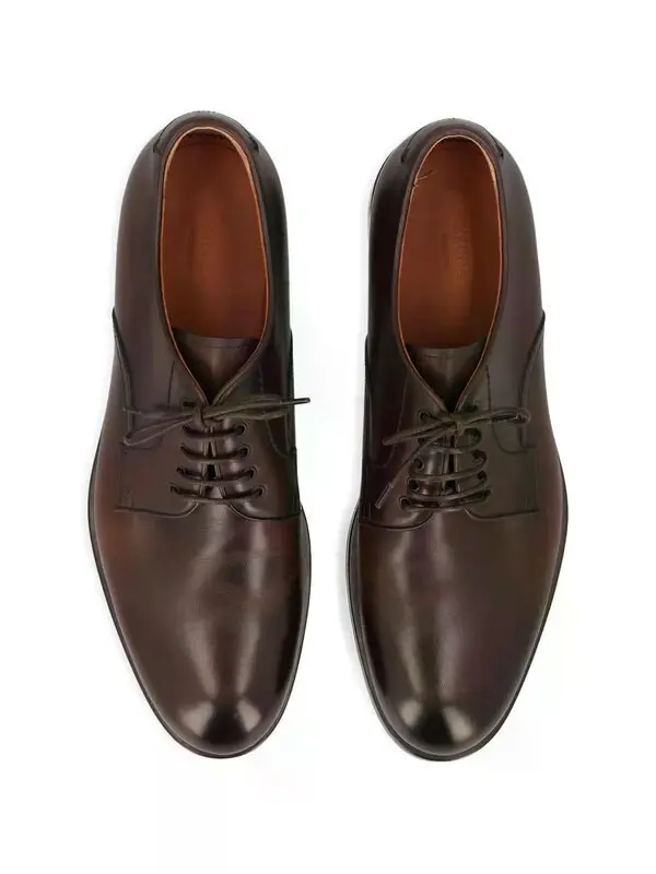 Zegna Leather Derby Shoes
