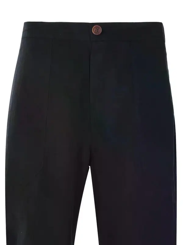 Marané Embroidered-pocket Trousers - Black