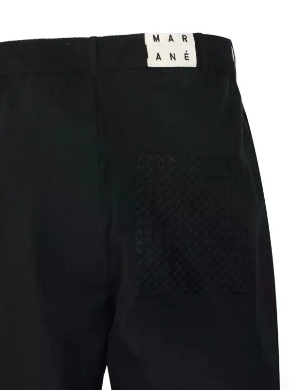 Marané Embroidered-pocket Trousers - Black