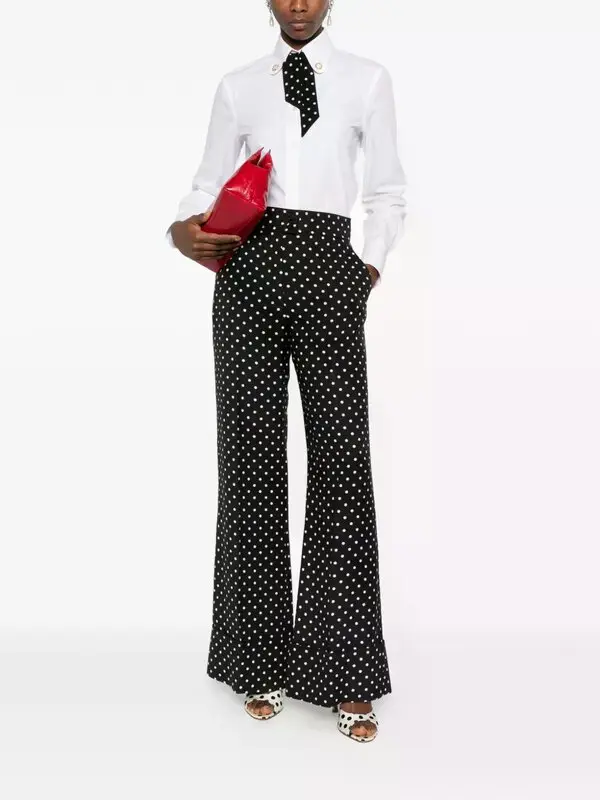 Valentino Garavani Polka-dot Trousers - Black