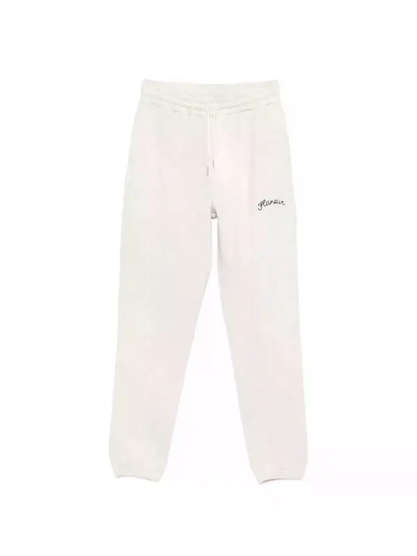 FLANEUR Embroidery Track Pants - Grey