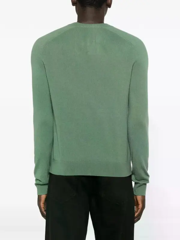 Eric Bompard Cashmere Round-neck Jumper - Green