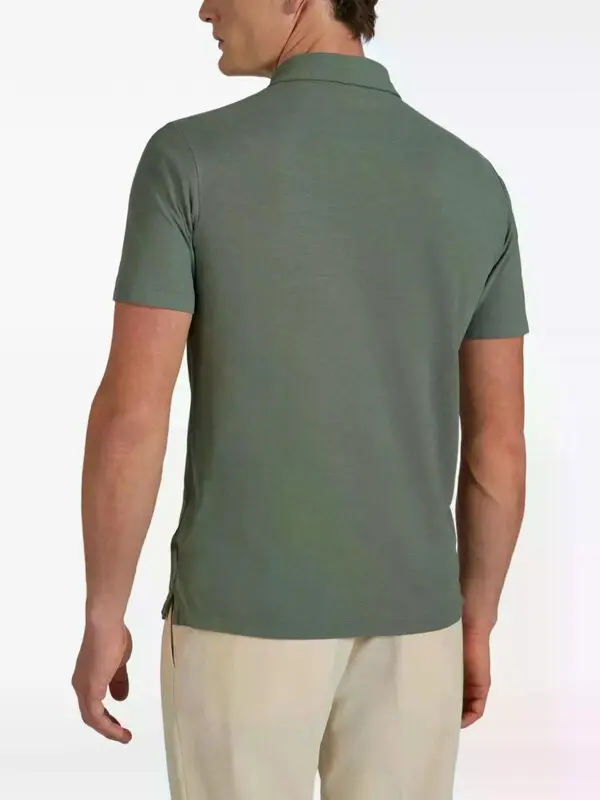 ZANONE Short-sleeve Polo Shirt - Green