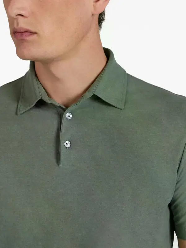 ZANONE Short-sleeve Polo Shirt - Green