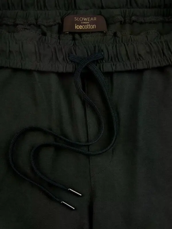 ZANONE Elastic-waistband Trousers - Green