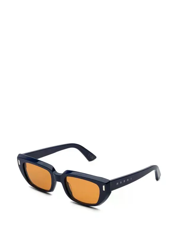 Marni X Retrosuperfuture Etezea Rectangle-frame Sunglasses - Blue