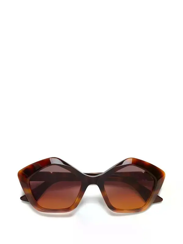 Marni X Retrosuperfuture Eluvi Geometric-frame Sunglasses - Brown