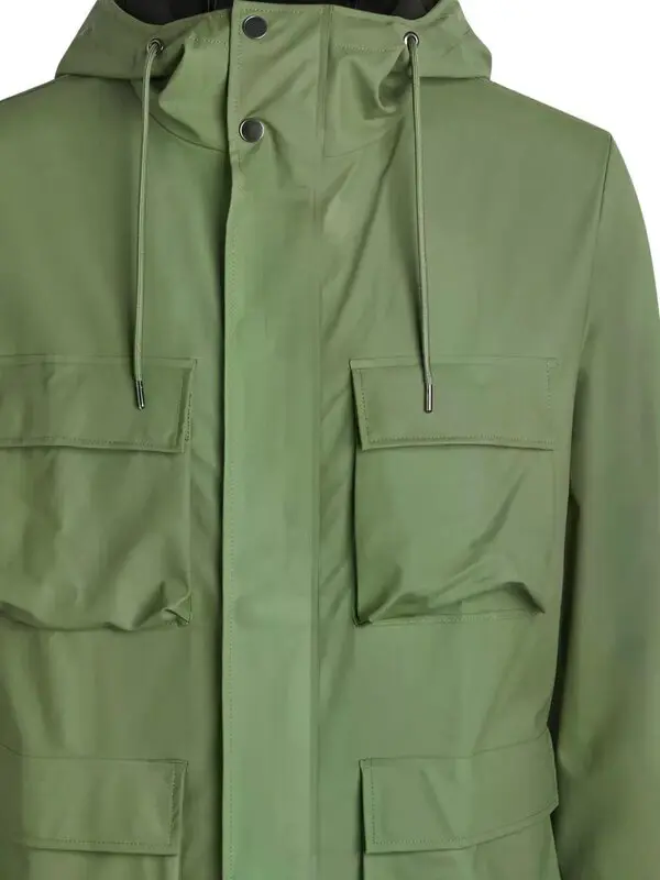 Rains Cargo-pockets Hooded Jacket