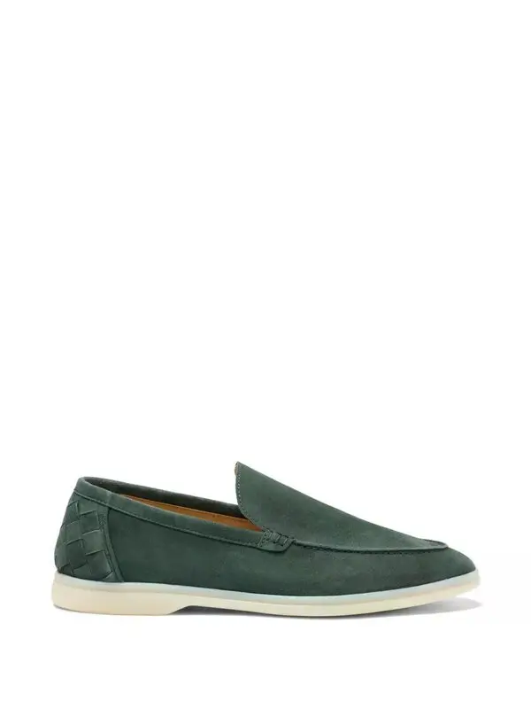 SCAROSSO Ludovico Suede Loafers - Green