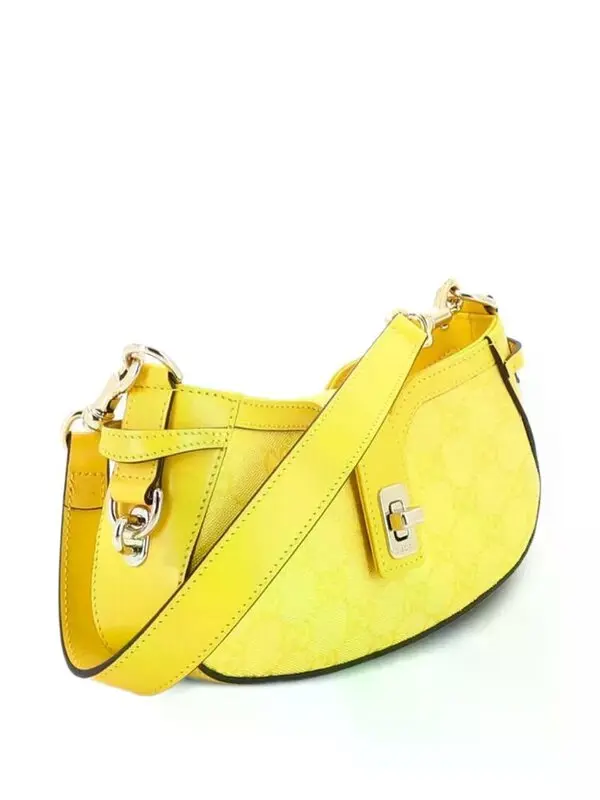 Gucci Gg Canvas Mini Shoulder Bag - Yellow