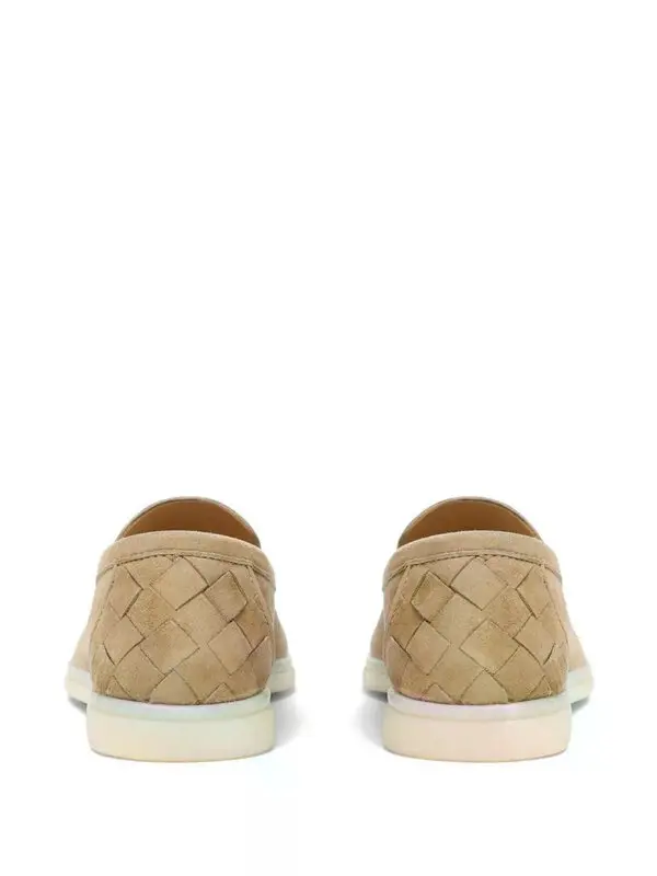 SCAROSSO Ludovica Suede Loafers - Neutrals
