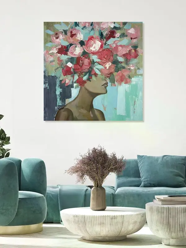 AGAVE QUADRI Avril Painting In Wooden Frame