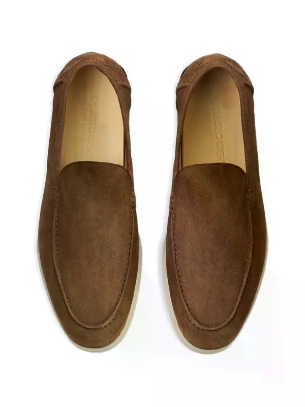 SCAROSSO Ludovico Suede Loafers - Brown