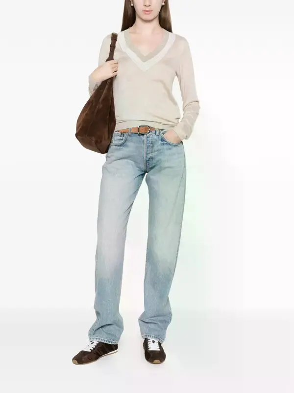 Brunello Cucinelli V-neck Jersey Top