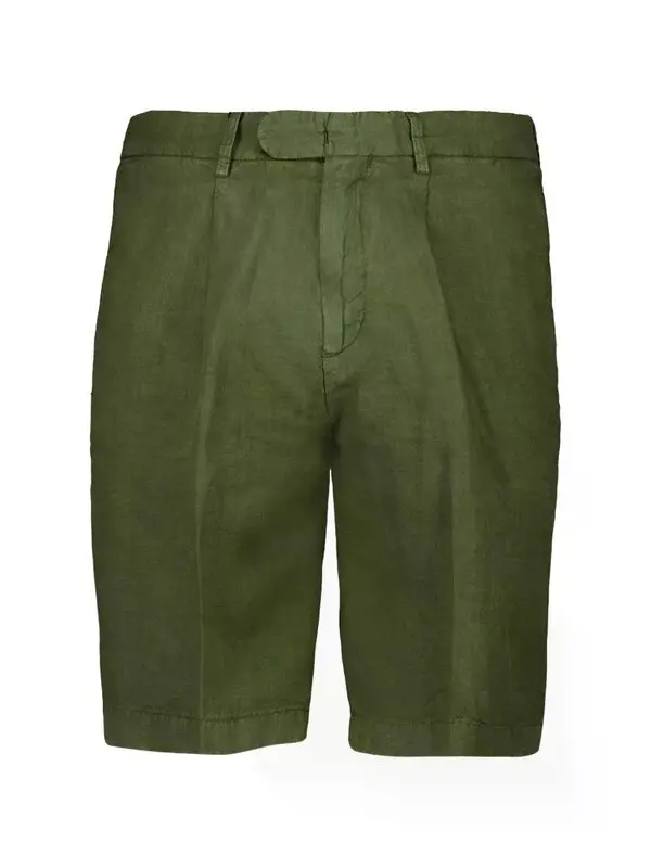 Boglioli Linen Bermuda Shorts - Green
