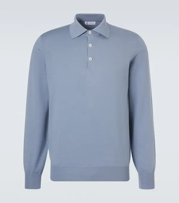 Brunello Cucinelli Cotton Polo Sweater