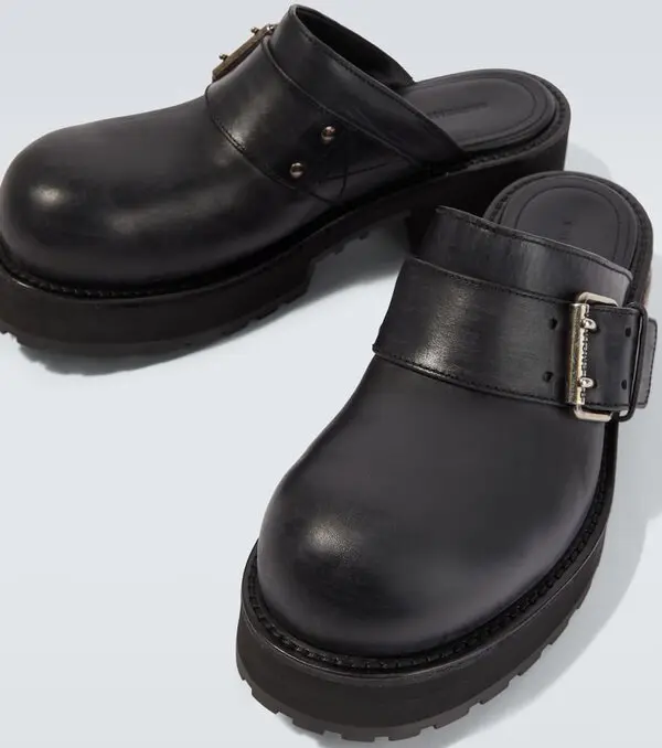 Balenciaga Venom Leather Mules
