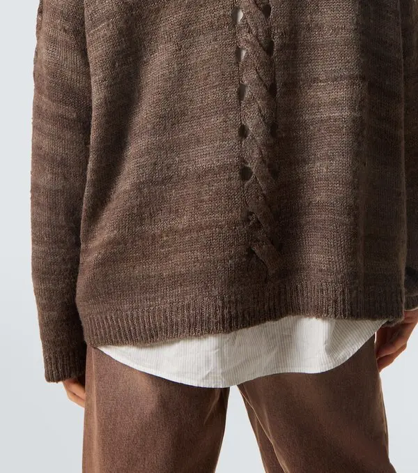 Our Legacy Popover Silk Sweater - Brown