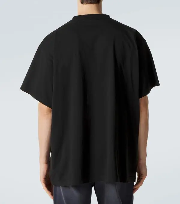 Balenciaga Printed Cotton Jersey T-shirt