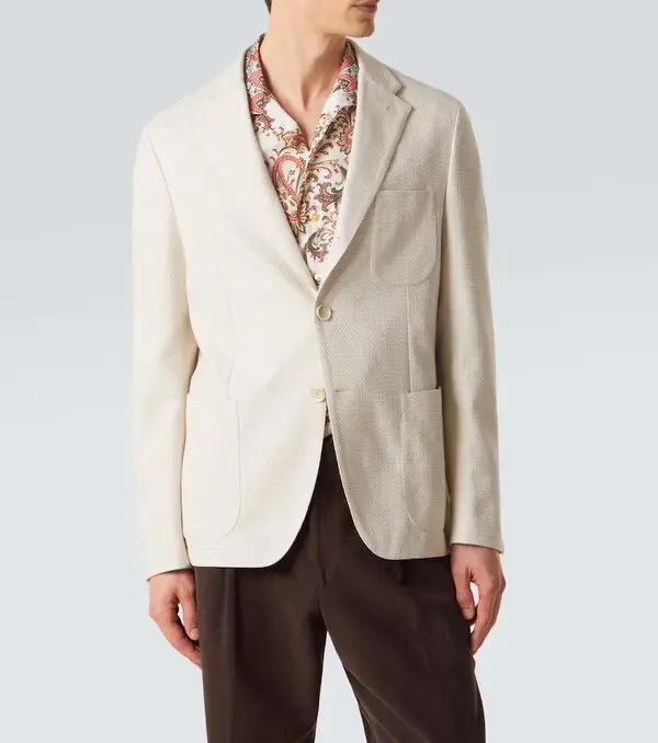 Etro Cotton And Wool Blazer