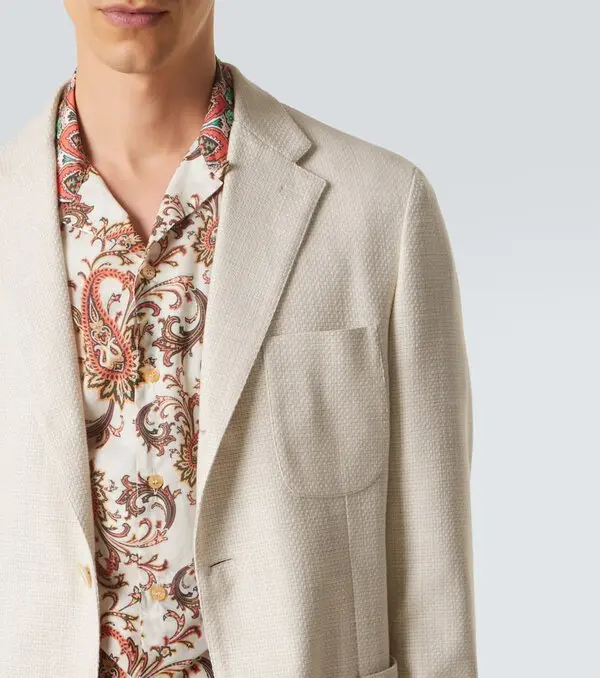 Etro Cotton And Wool Blazer