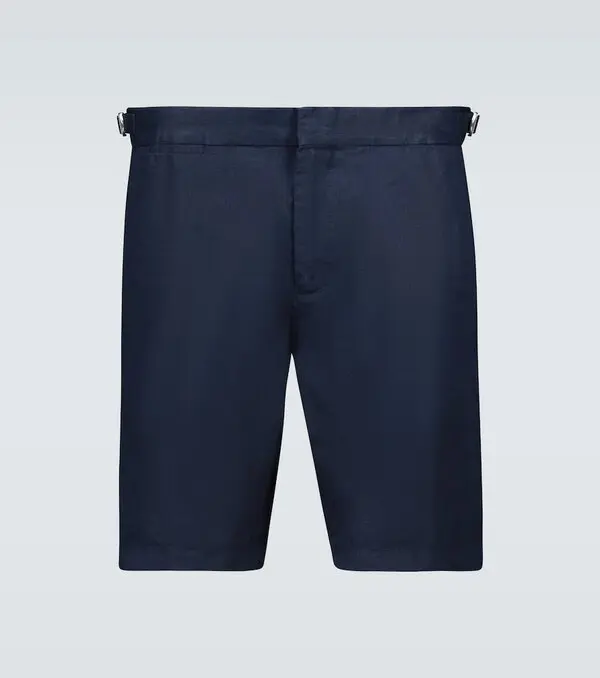Orlebar Brown Norwich Slim-fit Linen Shorts - Blue