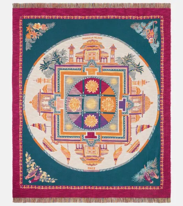 Etro Shanti Embroidered Cotton Throw - Multicoloured