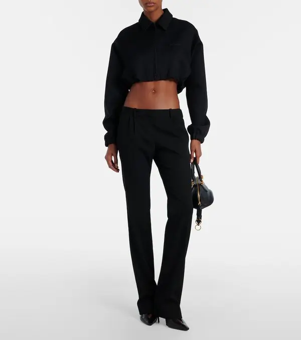 Balenciaga Cropped Blouson Jacket