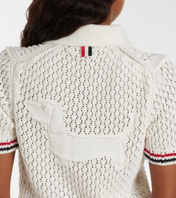 Thom Browne Pointelle Cotton Top
