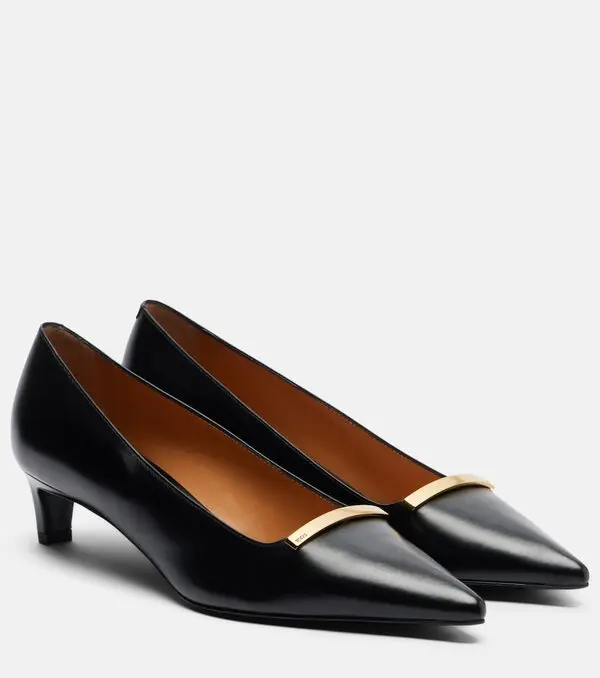 TOD'S 40 Leather Pumps - Black
