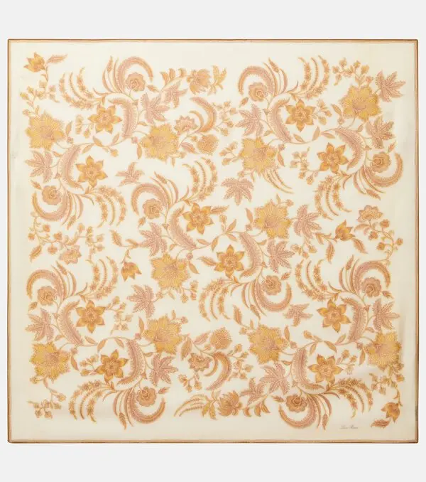 Loro Piana Cashmere And Silk Scarf - Yellow