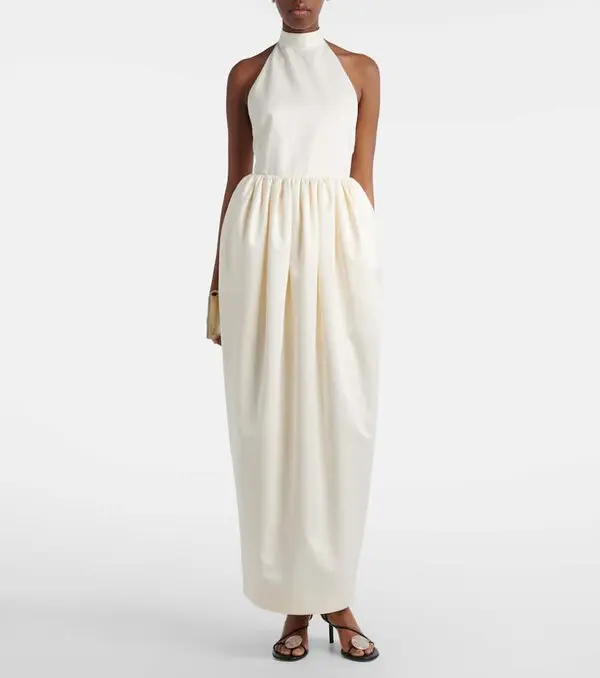 ROTATE BY BIRGER CHRISTENSEN Halterneck Satin Gown