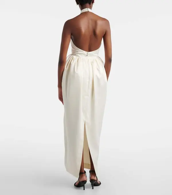 ROTATE BY BIRGER CHRISTENSEN Halterneck Satin Gown