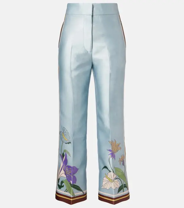 ALEMAIS Alémais Alfie Floral Satin Culottes