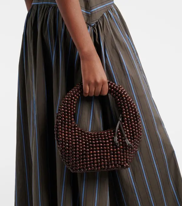 Staud Reef Small Beaded Top-handle Bag