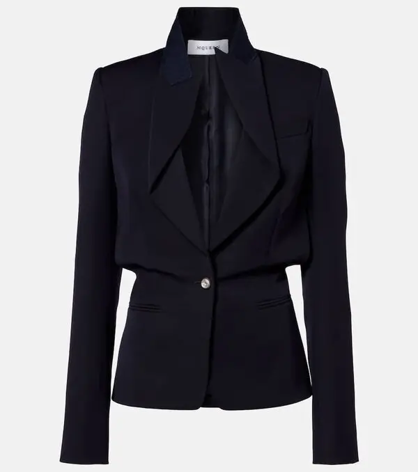 Alexander McQueen Wool Single-breasted Blazer