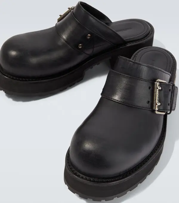 Balenciaga Venom Leather Mules