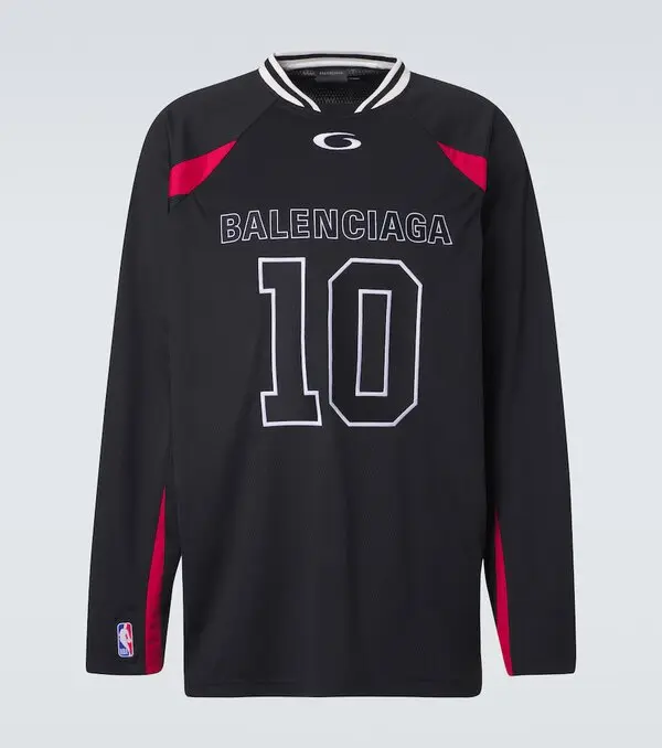 Balenciaga X Nba Logo T-shirt - Black
