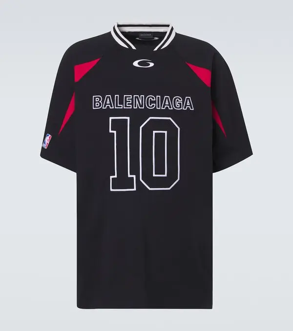 Balenciaga X Nba Logo Cotton Jersey T-shirt