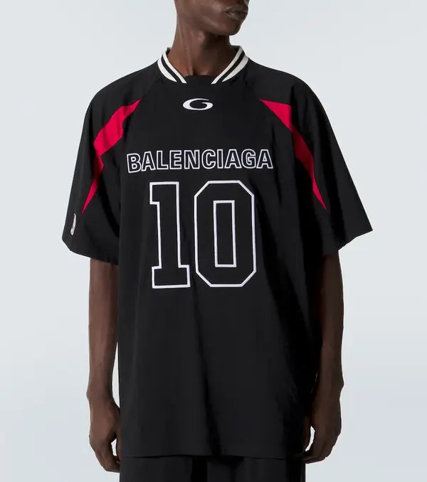 Balenciaga X Nba Logo Cotton Jersey T-shirt