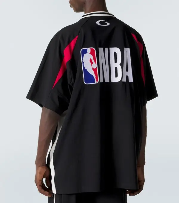 Balenciaga X Nba Logo Cotton Jersey T-shirt