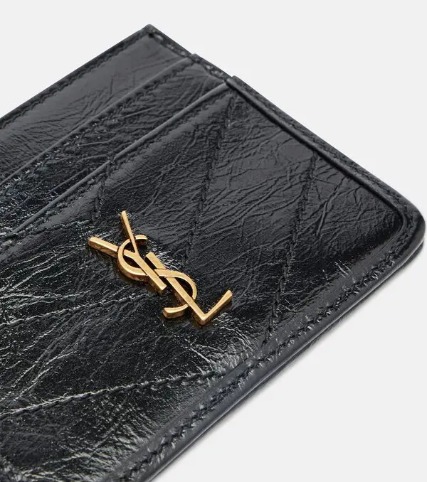 Saint Laurent Niki Patent Leather Card Holder
