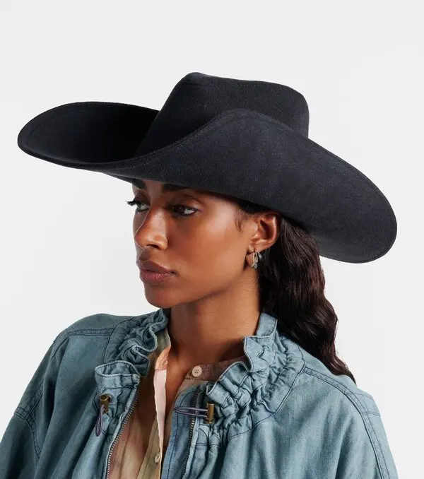 Ruslan Baginskiy Denim Cowboy Hat - Black