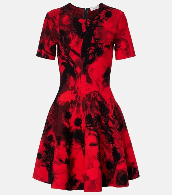 Alexander McQueen Jacquard Minidress